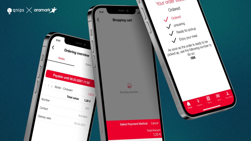 Digitisation in company catering - qnips x Aramark Germany